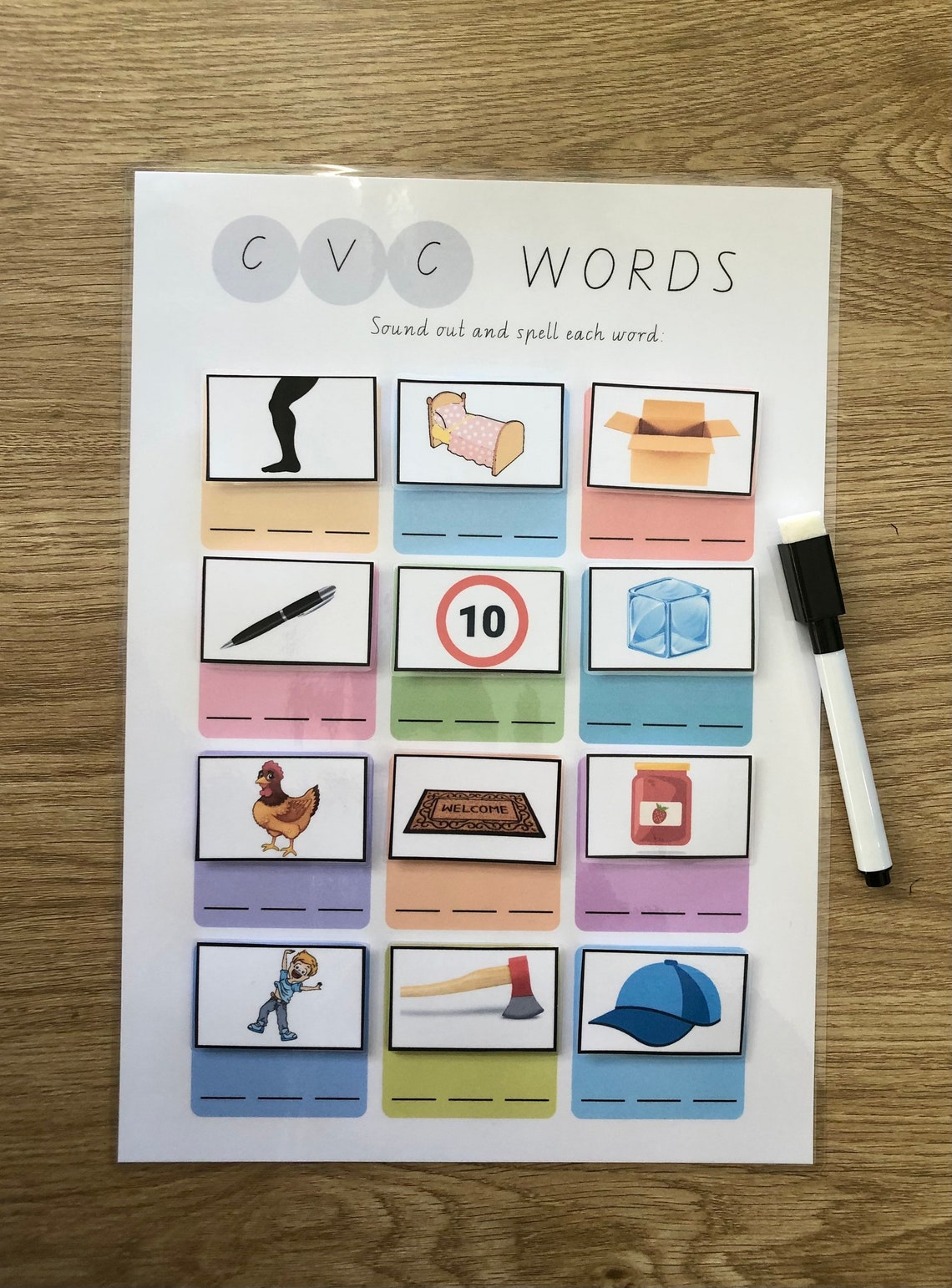 Cvc Words Sight Words Learning Binder Busy Book Quiet - Etsy