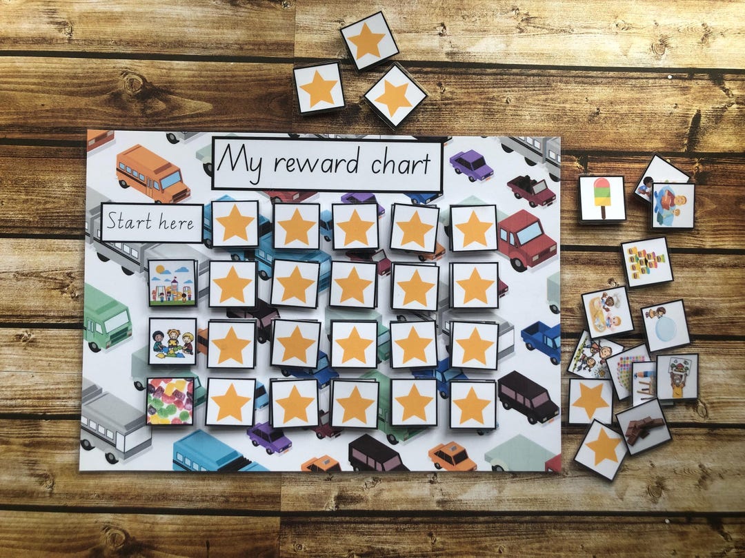 Personalised Ready to Use Reward Chart for Kids, Visual Aid for Kids ...