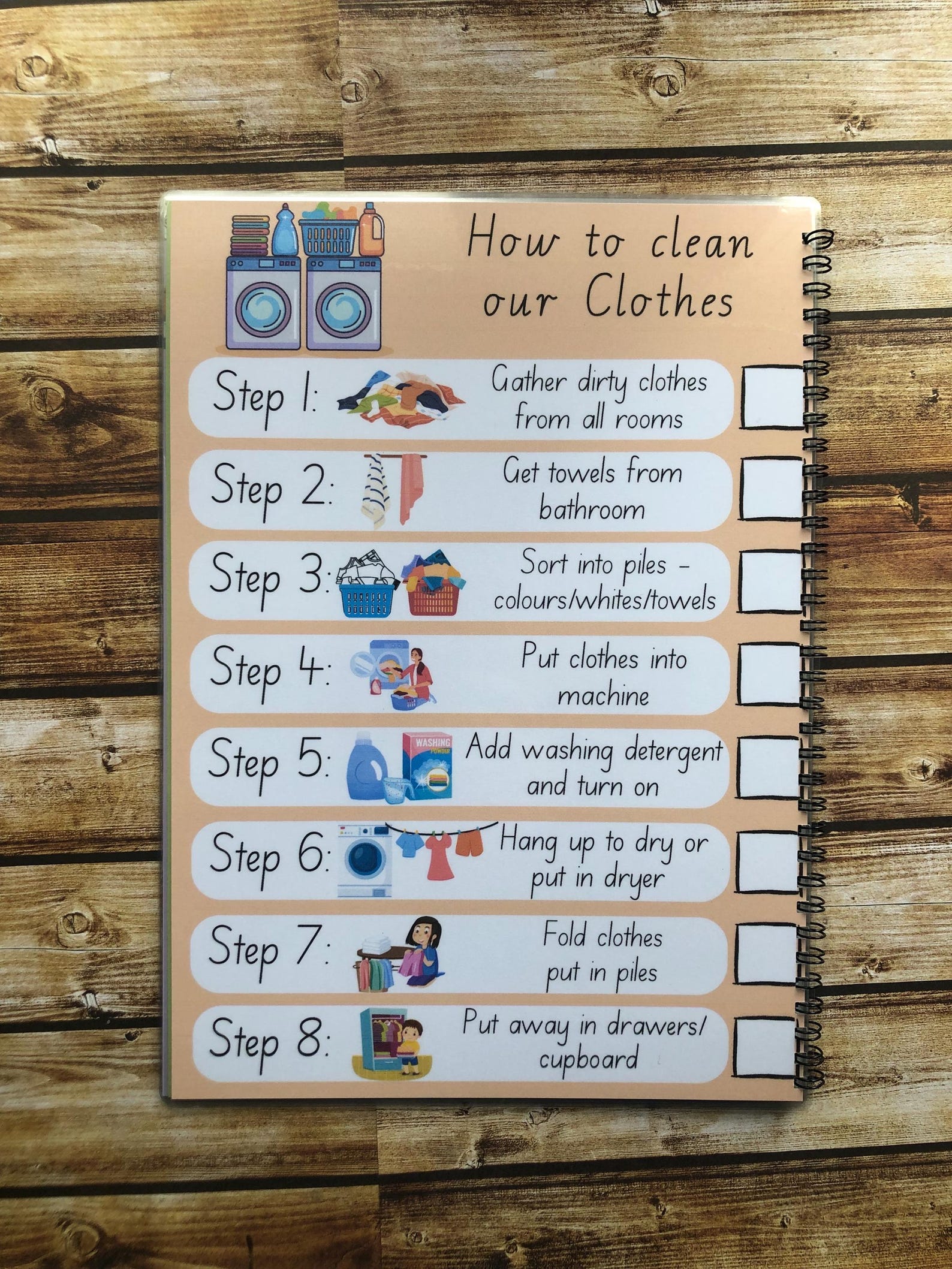 Cleaning Checklist With Pictures, Adhd Cleaning Checklist, Autism ...
