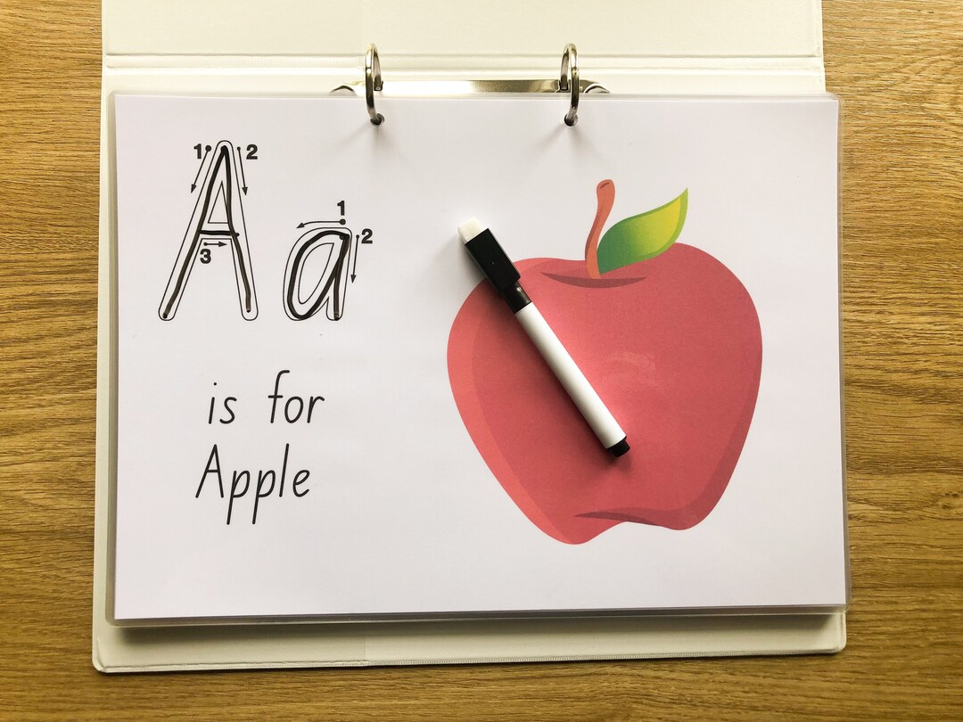 Printable Alphabet Busy Book, Busy Book for Kindergarten, Busy Book for ...