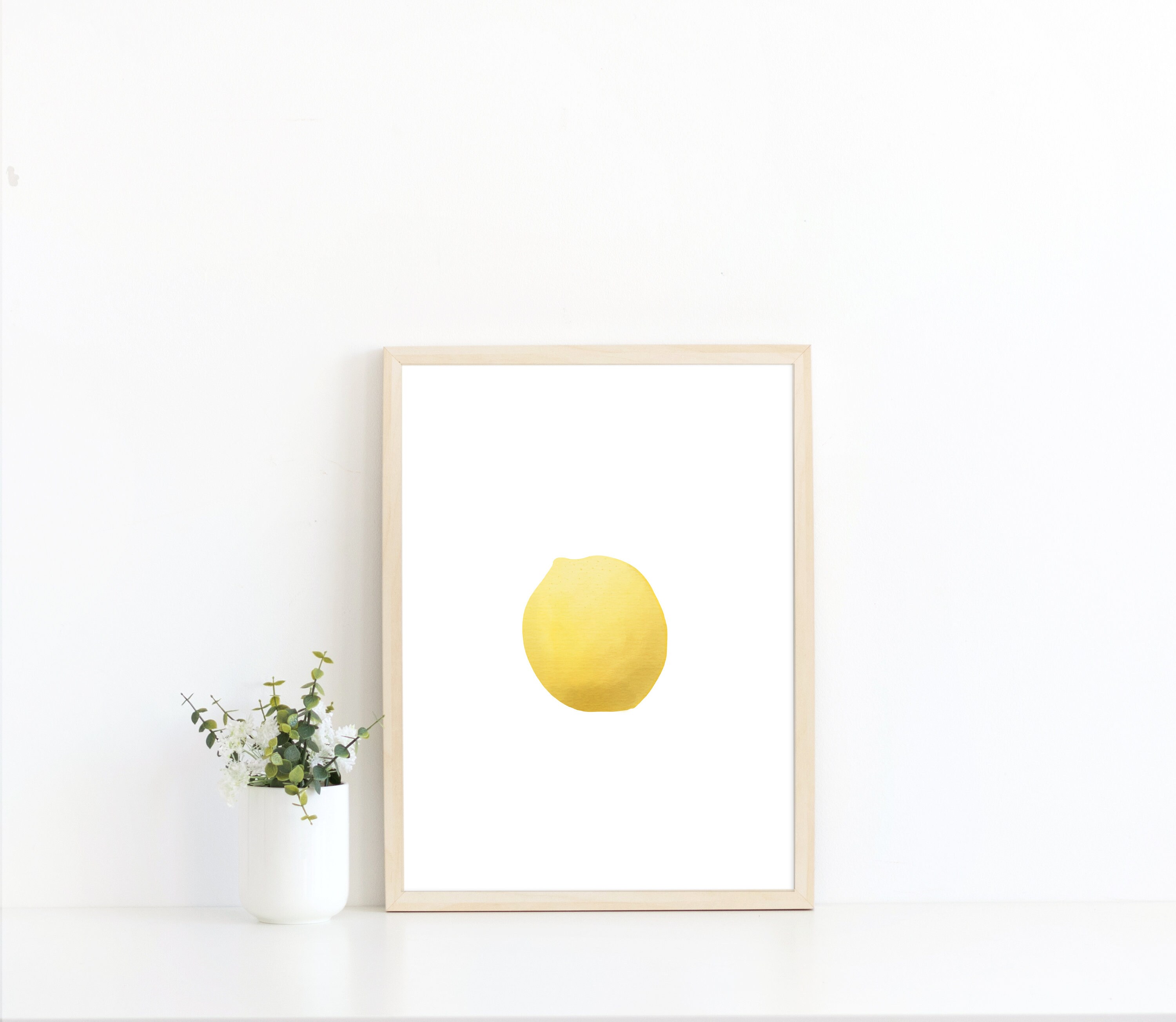 Lemon Print, Kitchen Fruit Print, Print for Kitchen, Printable ...