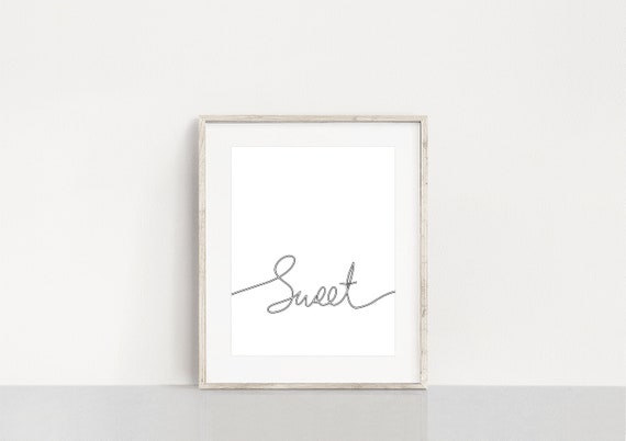 Sweet Handwritten Calligraphy Font Minimal Ink Marker Text | Etsy