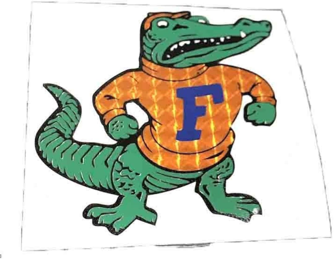 Florida Gators Reflective 3 1/2" Albert Decal - Etsy