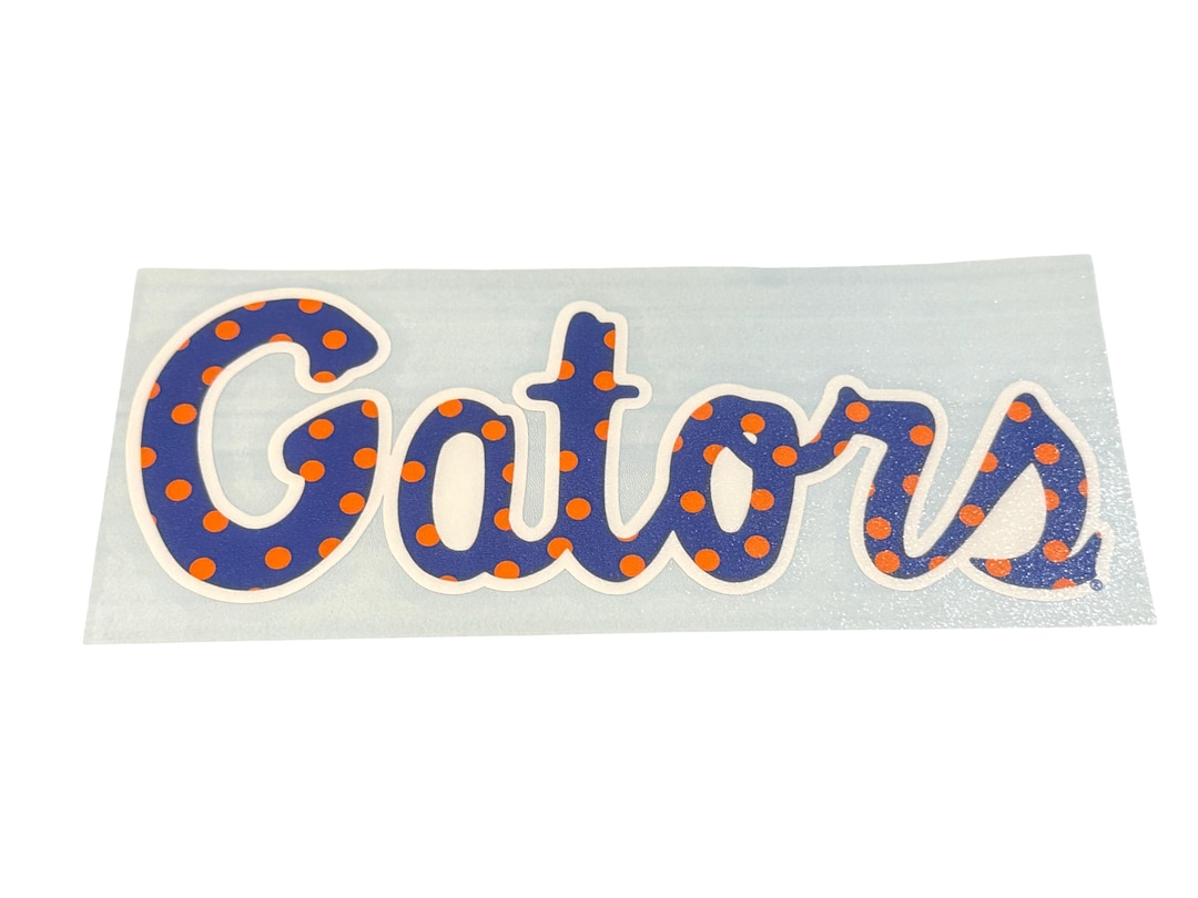 Florida Gators 6" Vinyl Gators Script Decal Choose Color - Etsy