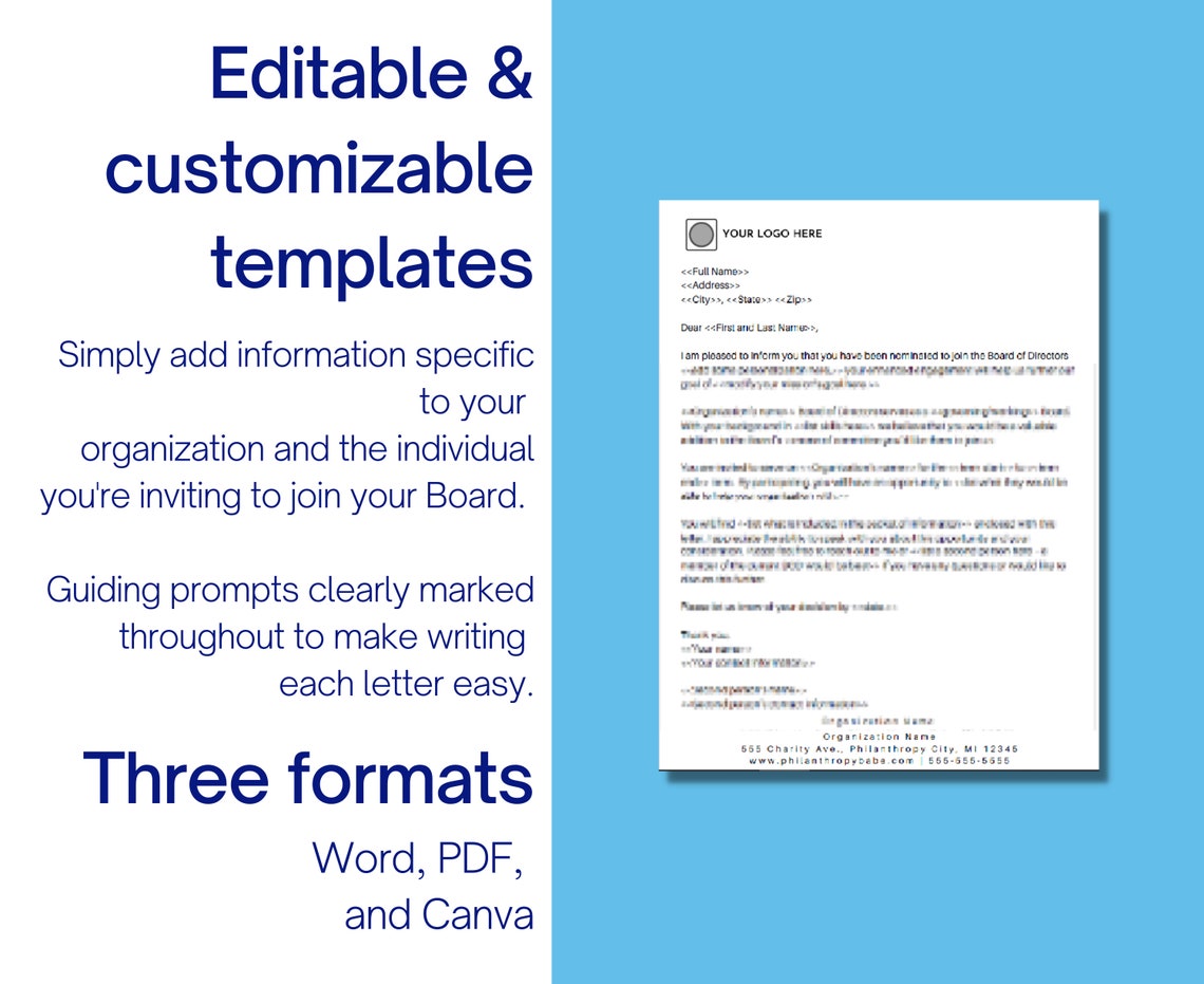 Prospective Board Member Invitation Letter | Nonprofit Governance ...