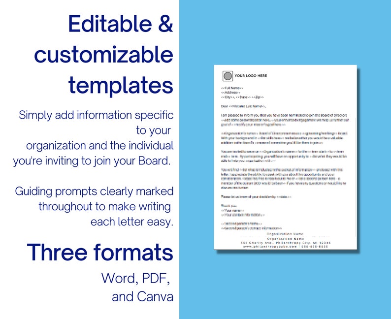 Prospective Board Member Invitation Letter | Nonprofit Governance ...