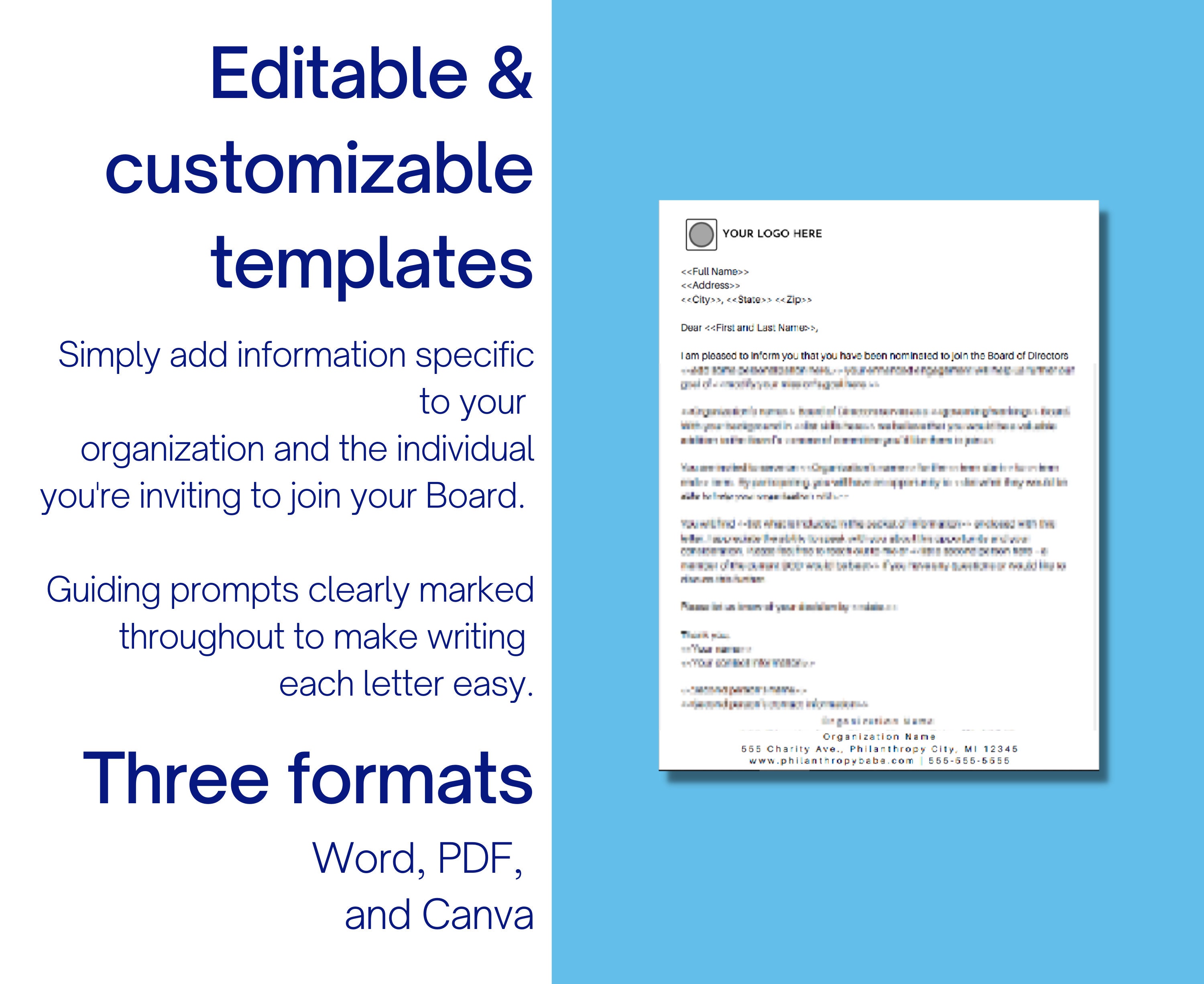 Prospective Board Member Invitation Letter | Nonprofit Governance ...