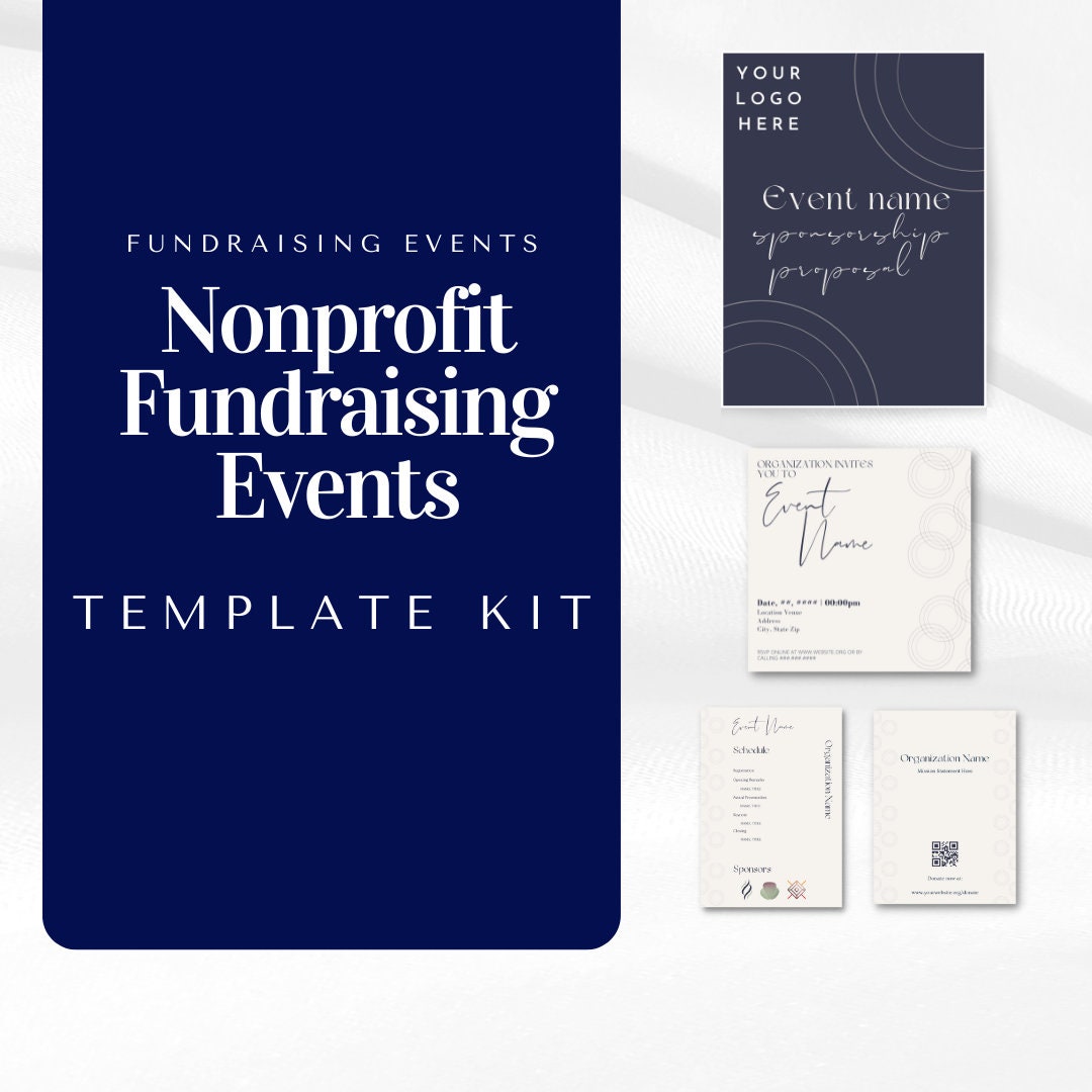 The Essentials | Nonprofit Fundraising Event Template Bundle - Etsy