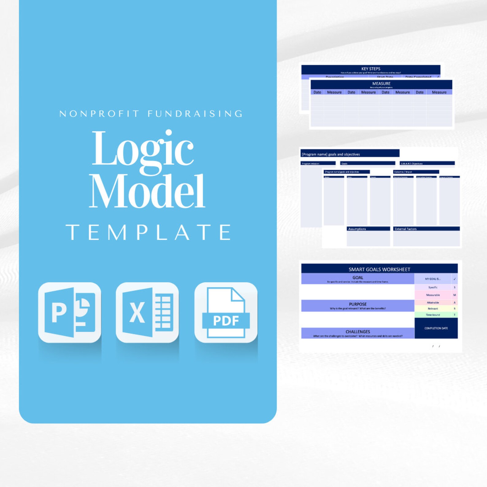Logic Model Template | SMART Goals and Objectives Template - Etsy Canada