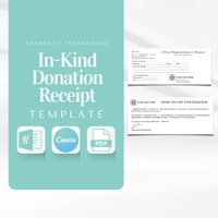 Donation Response Card Three Styles Editable and Customizable in Canva ...