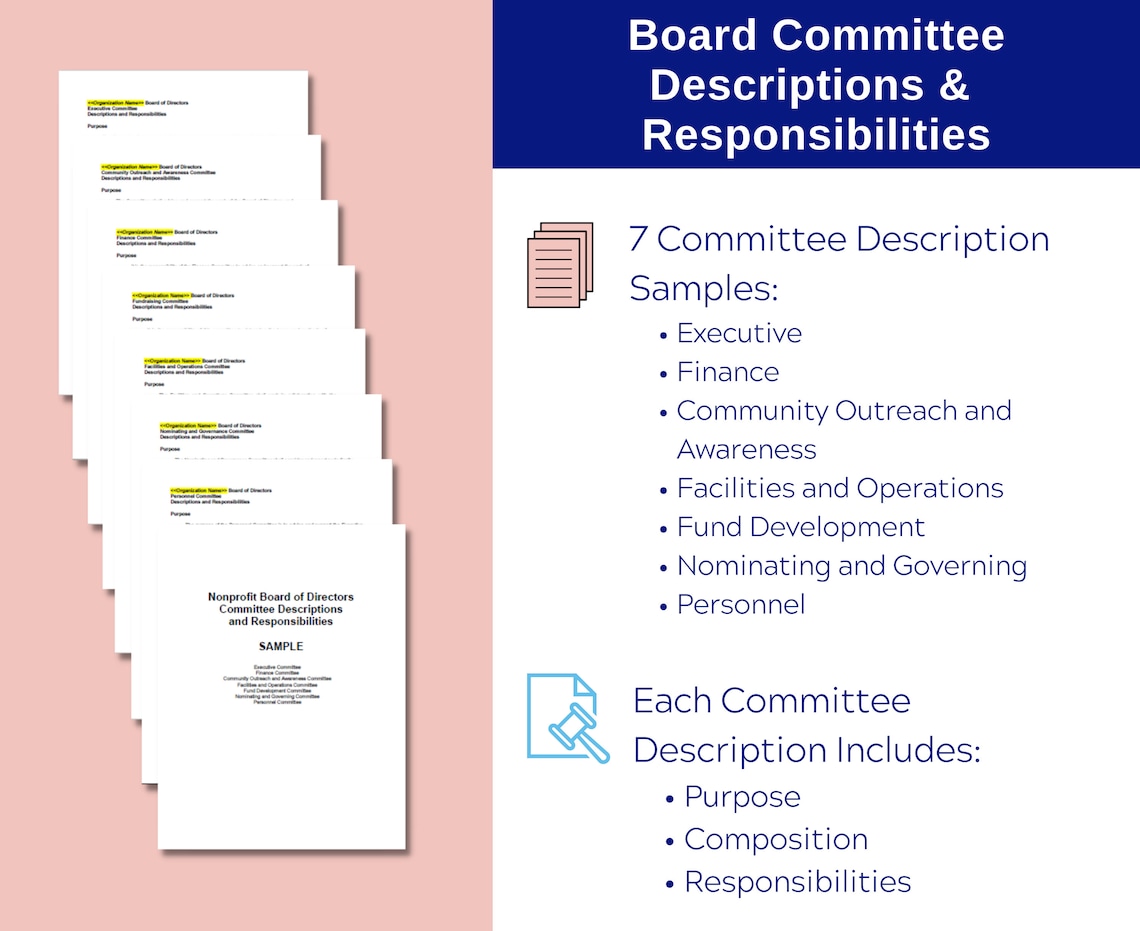 The Essentials | Nonprofit Board Member Template Bundle - Etsy