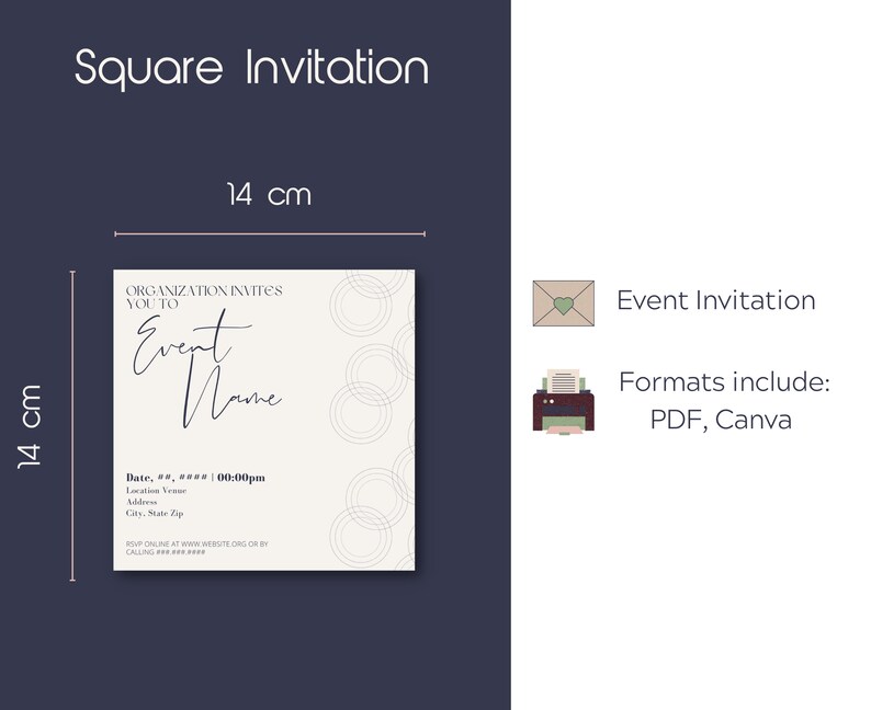 Event Invitation and Program Template | Nonprofit Fundraising Event - Etsy