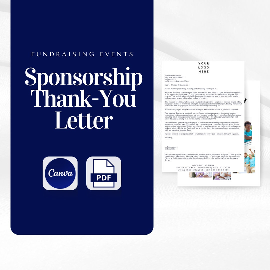 Thank-you Letter to Event Sponsors: Canva Template | Corporate ... Thank-you Letter to Event Sponsors: Canva Template | Corporate ...
