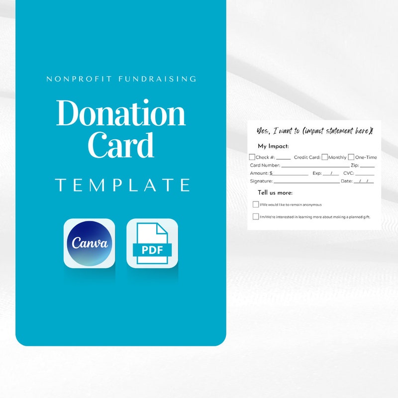 Donation Card - Etsy