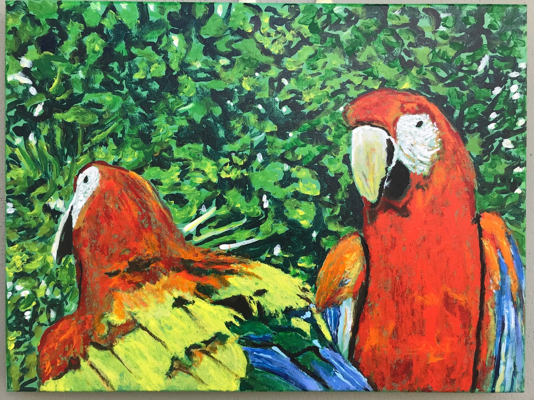 Easy Lover Boy!, Art Acrylic Painting, Original on Stretched Canvas, 18 ...