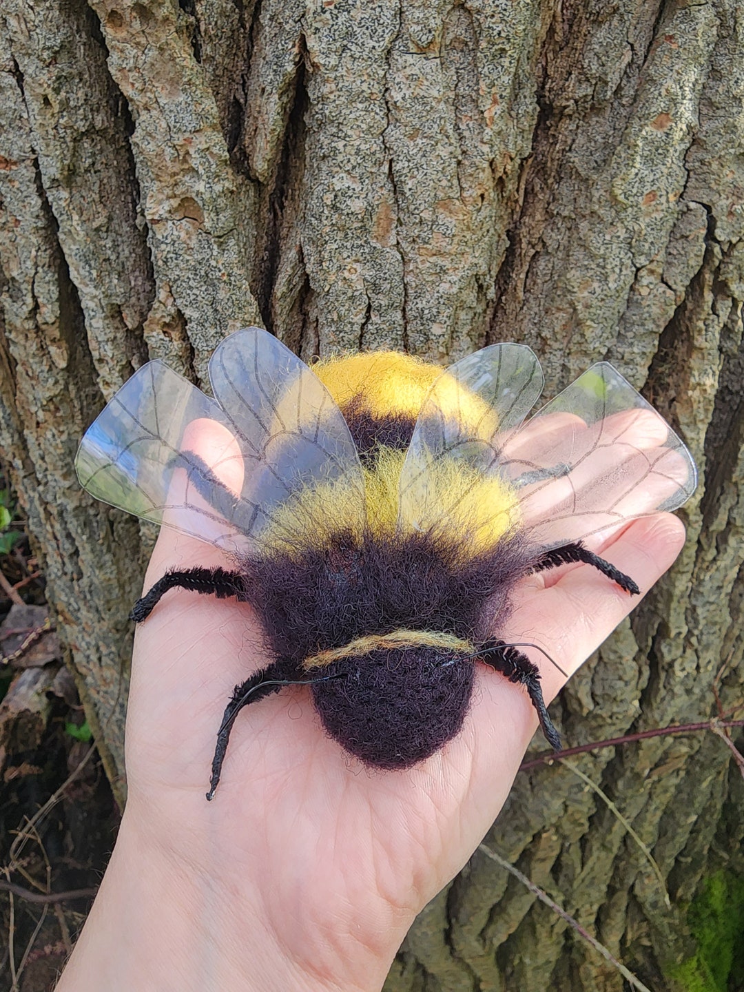 3" Sized Needle Felted Floof Bumblebee - Etsy