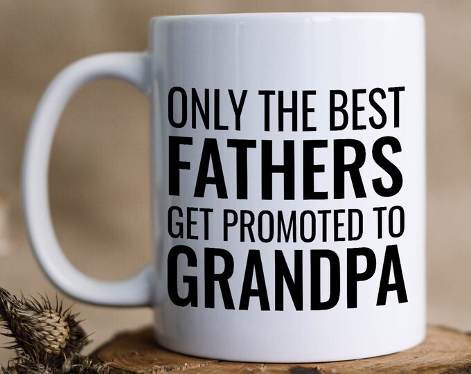 Fathers Day Gift, Promoted to Grandpa Mug, Grandpa Gift, New Grandpa ...