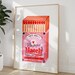 Perfect Match Wall Art | Pink Matchbox Poster | Love Art | Vintage ...