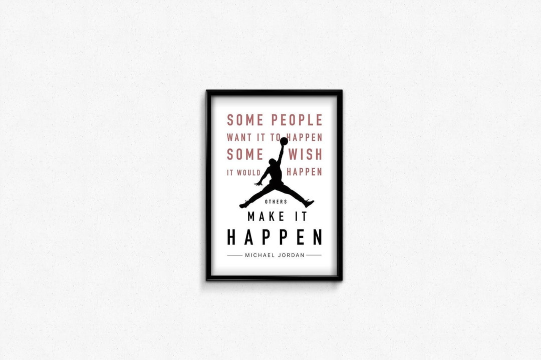 Michael Jordan Motivational Quote Wall Art / Print / Poster / Digital ...