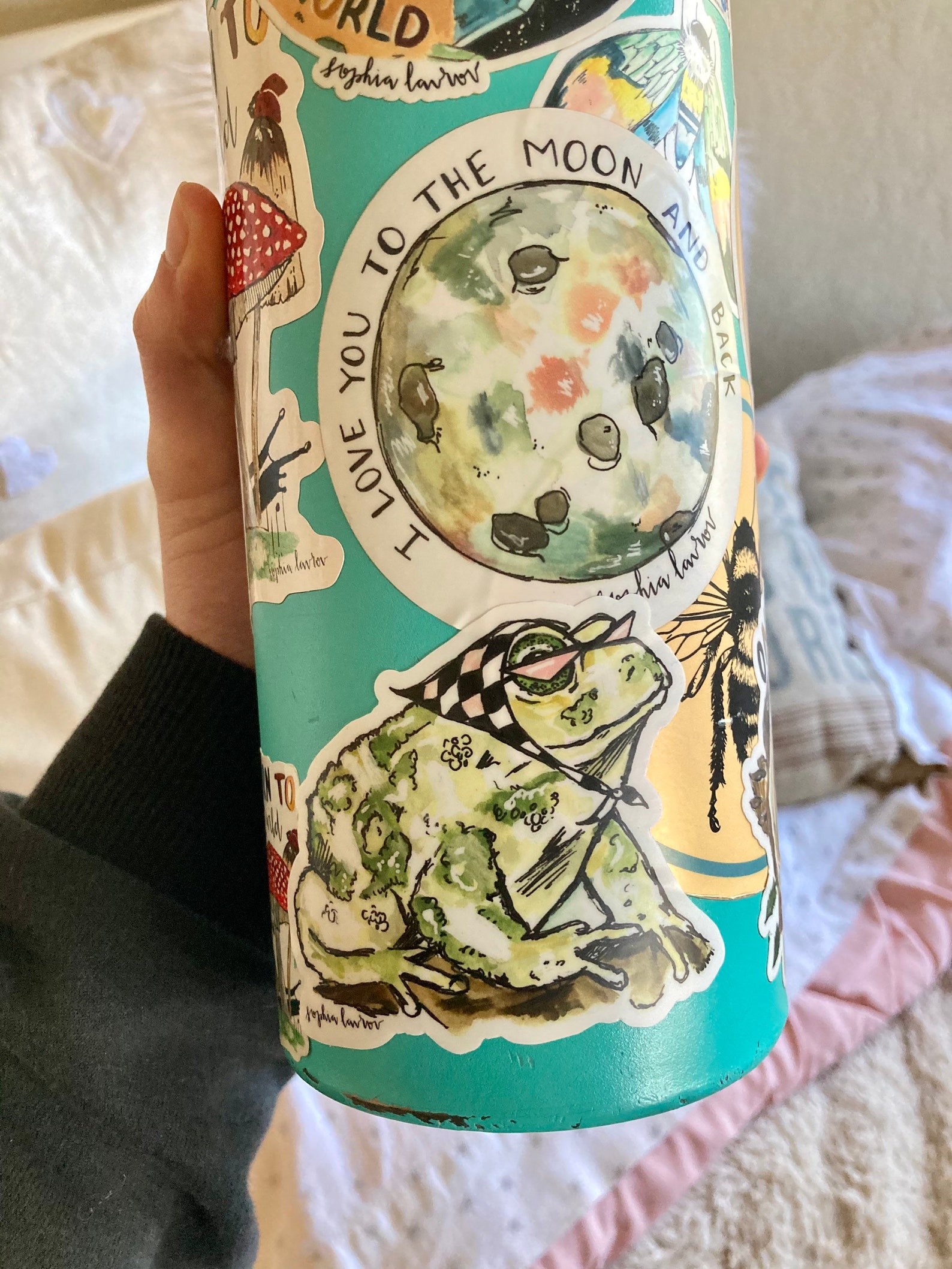 Sixties Toad Vinyl Sticker Watercolor Midcentury Modern | Etsy