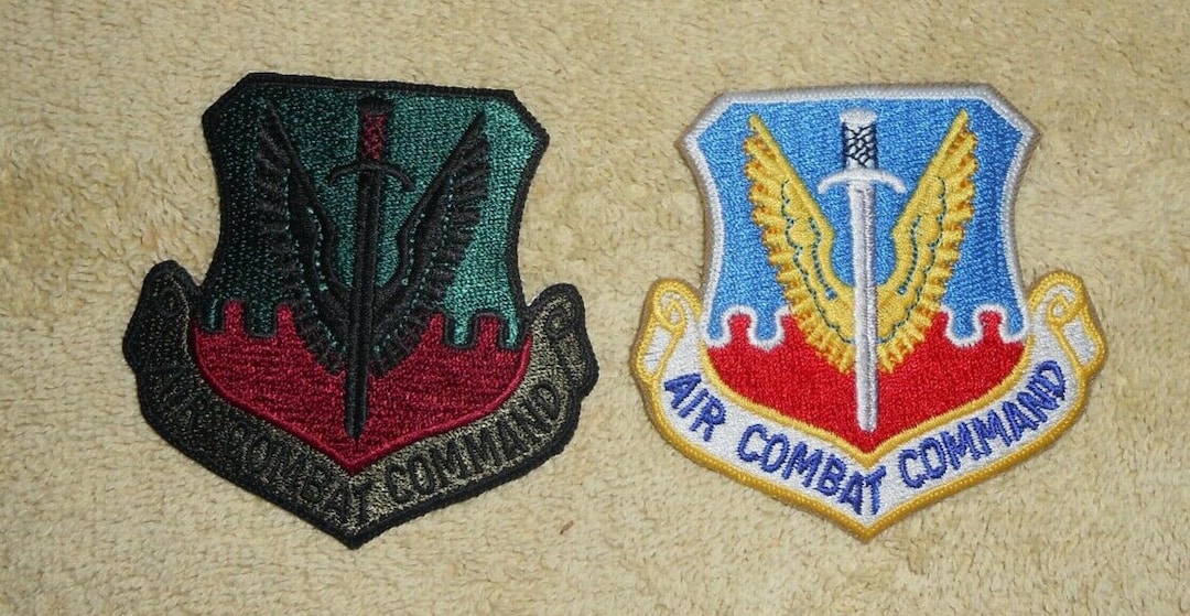 USAF Air Force Air Combat Command ACC Insignia Badge Patch Subdued and ...