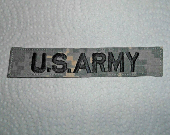 USGI US Army Name Tape Tag Digital ACU Hook and Loop Backing Unissued ...