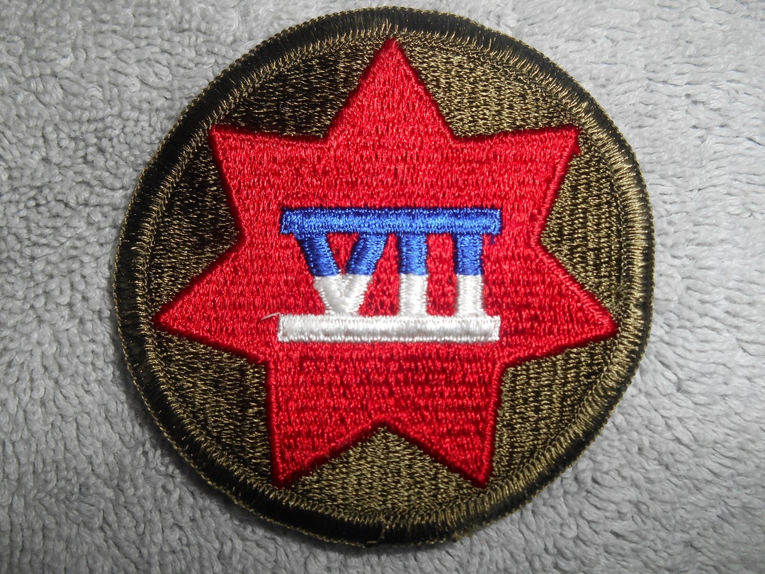 7th Corps VII Corps U.S. Army Shoulder Patch Insignia Desert Storm WW2 ...