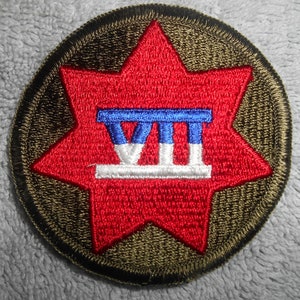 7th Corps VII Corps U.S. Army Shoulder Patch Insignia Desert Storm WW2 ...