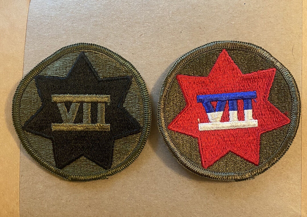 2 X 7th Corps VII Corps U.S. Army Patches Subdued and Color - Etsy
