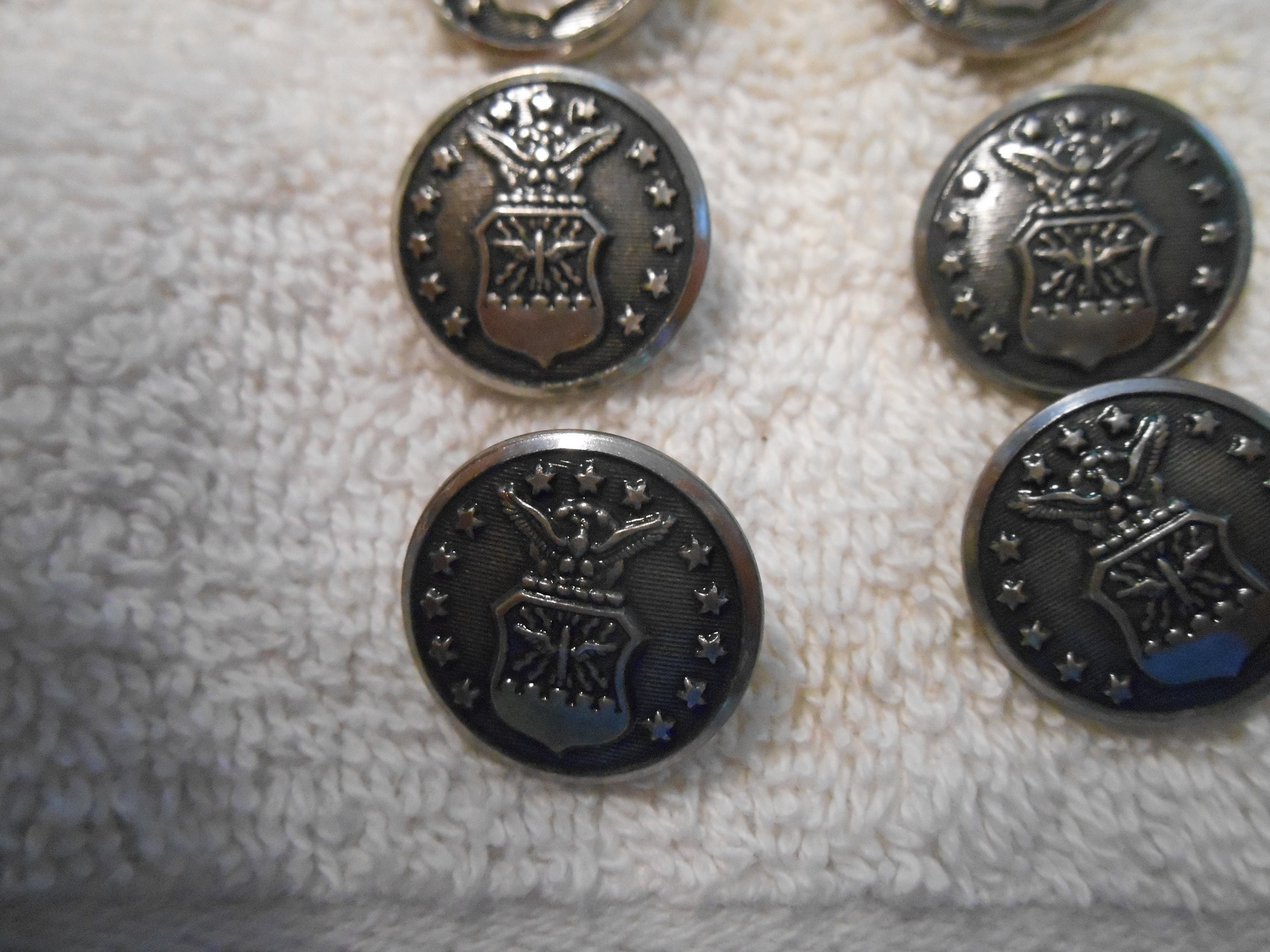 10 Vintage Military Uniform Buttons New Air Force Button - Etsy