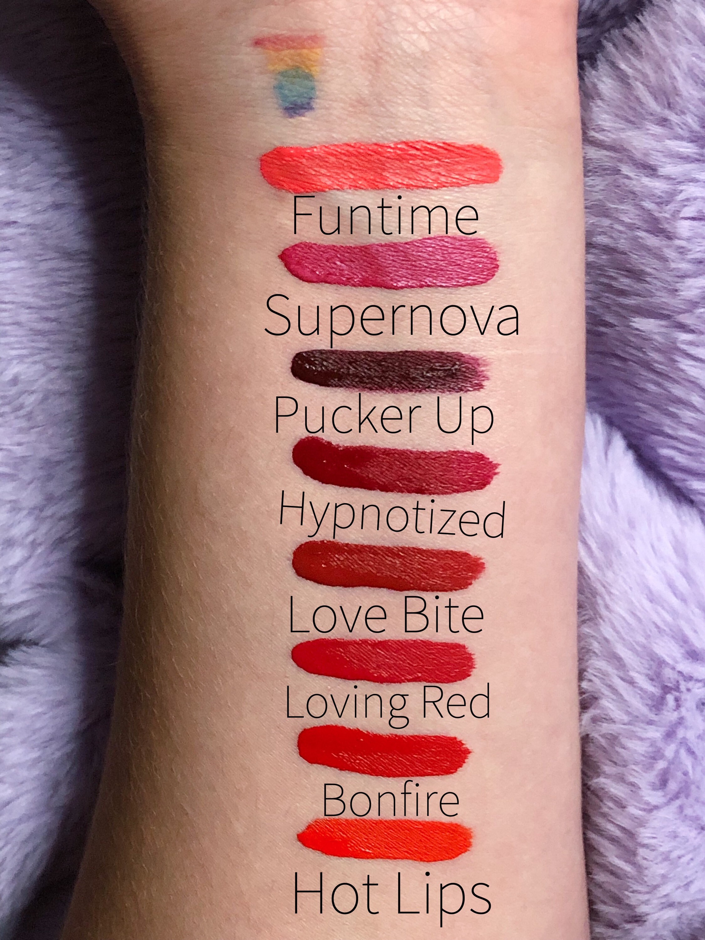 Liquid Lipstick in Bonfire Red Lipstick Moisturizing Lip Stain Long ...