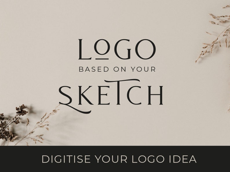 Logo From YOUR Sketch / Design Create Your Own Logo Logo - Etsy
