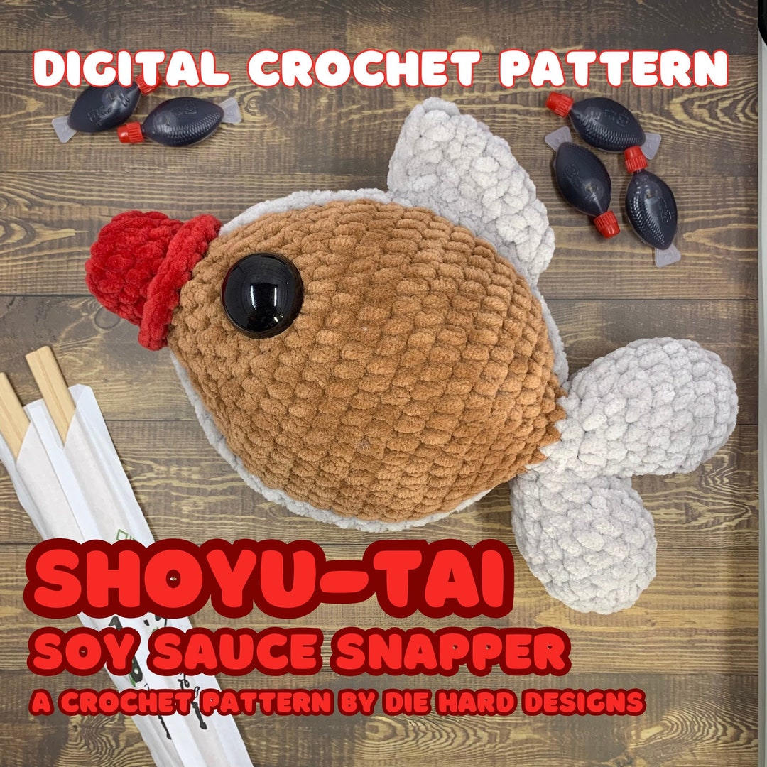 Crochet Shoyu-tai Soy Fish Pattern - Low Sew (digital Pattern) - Etsy