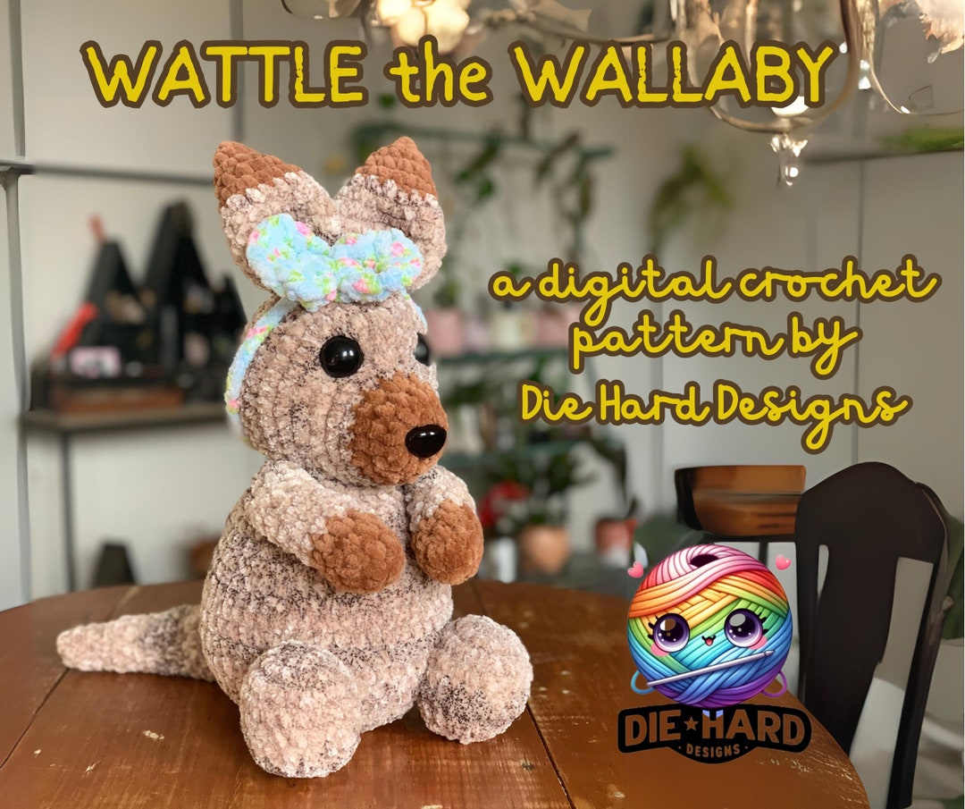 Crochet Wallaby Pattern – Wattle Australian Animal Amigurumi (digital Pattern) - Etsy