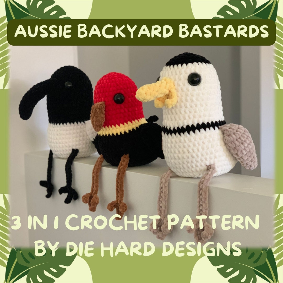 DIGITAL PATTERN - Crochet Australian Birds Pattern - the Backyard ...