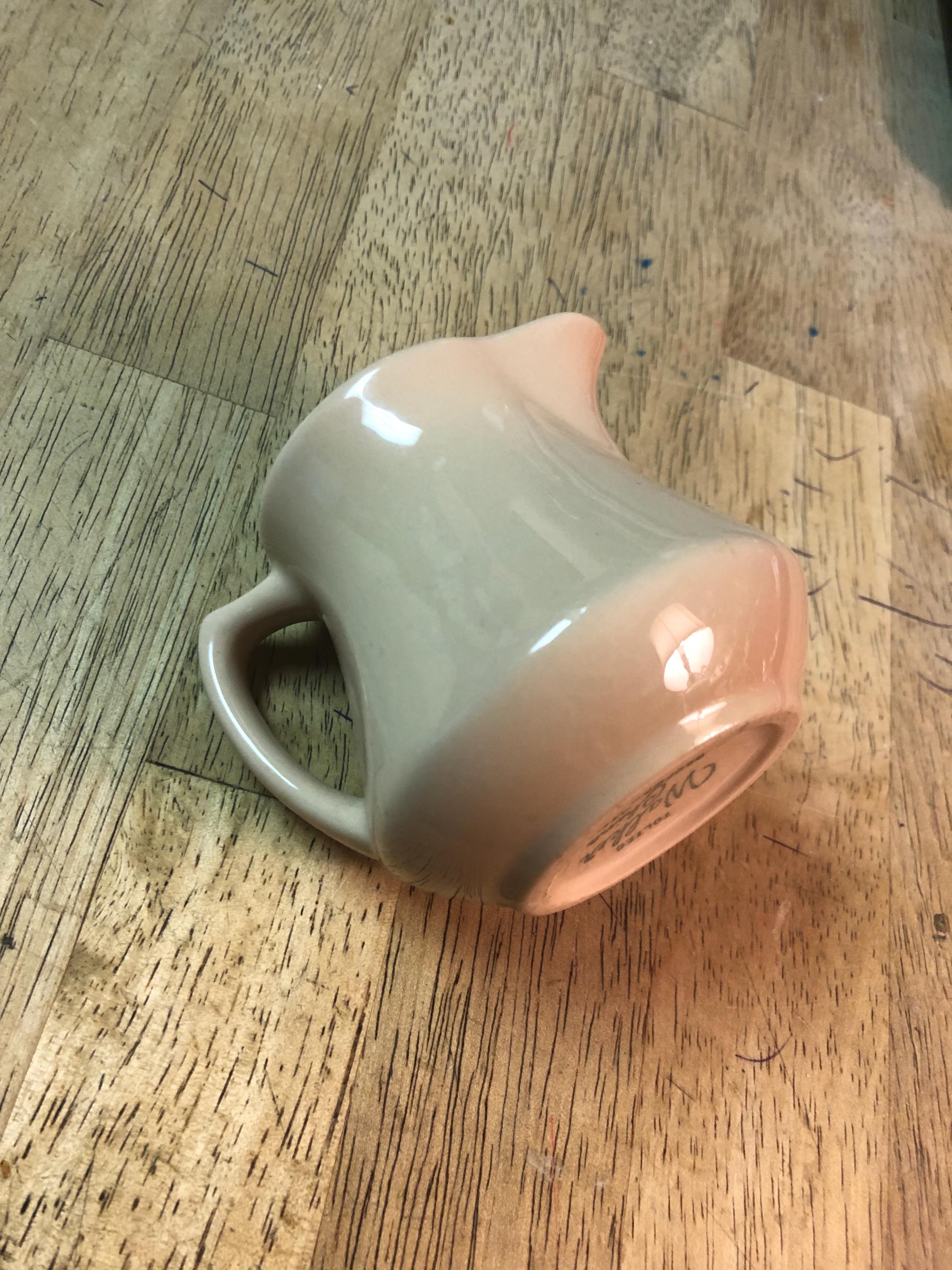 Vintage Walker China Tan Clay Restaurant Ware Handled Creamer Pitcher ...