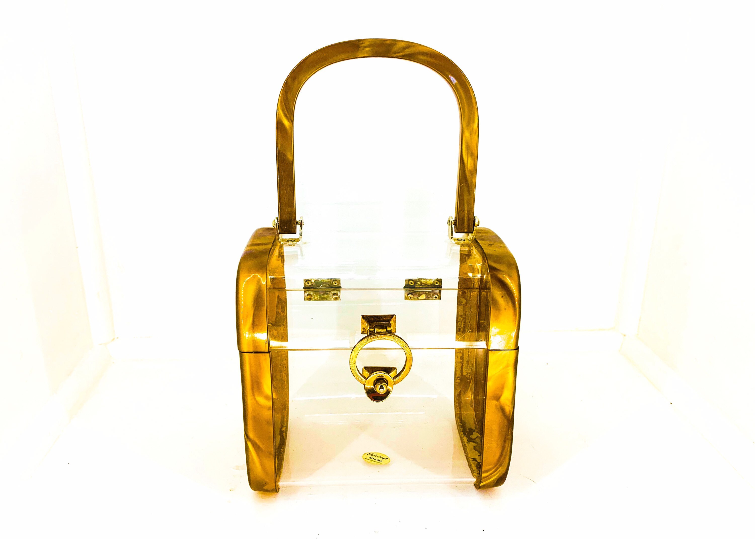 Vintage, 1950’s, Clear Lucite and Butterscotch Lucite, Stylecraft Miami ...