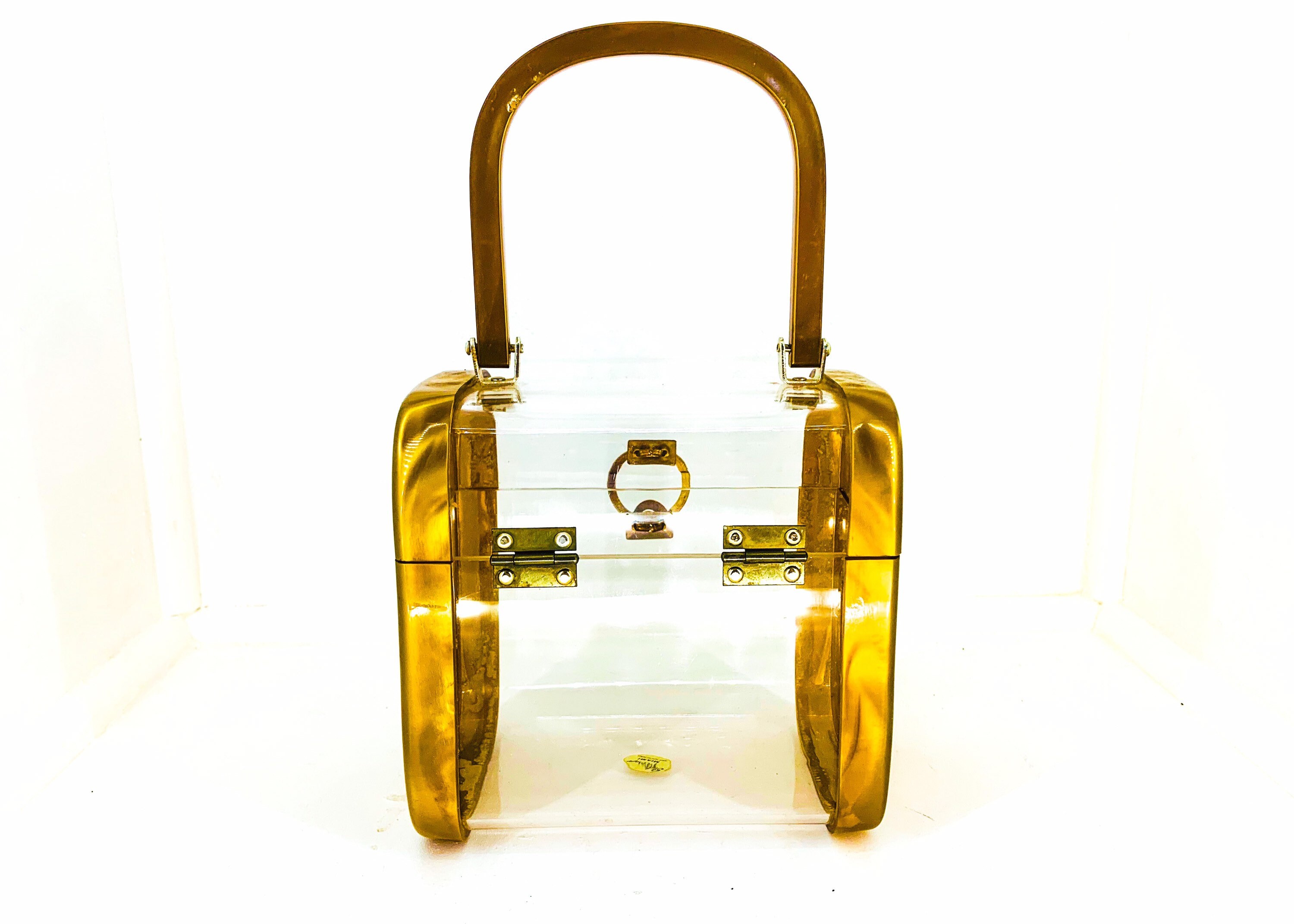 Vintage, 1950’s, Clear Lucite and Butterscotch Lucite, Stylecraft Miami ...