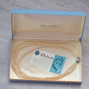 Vintage Deltah Triple Strand Simulated Pearls - Etsy