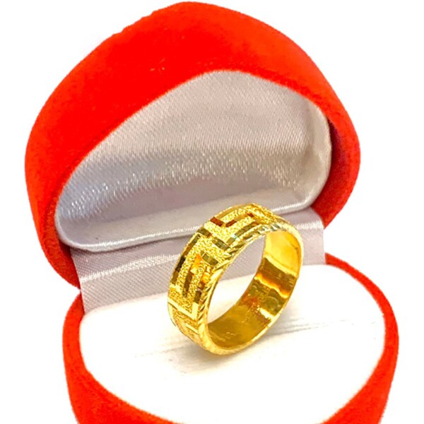 24k Gold Ring - Etsy