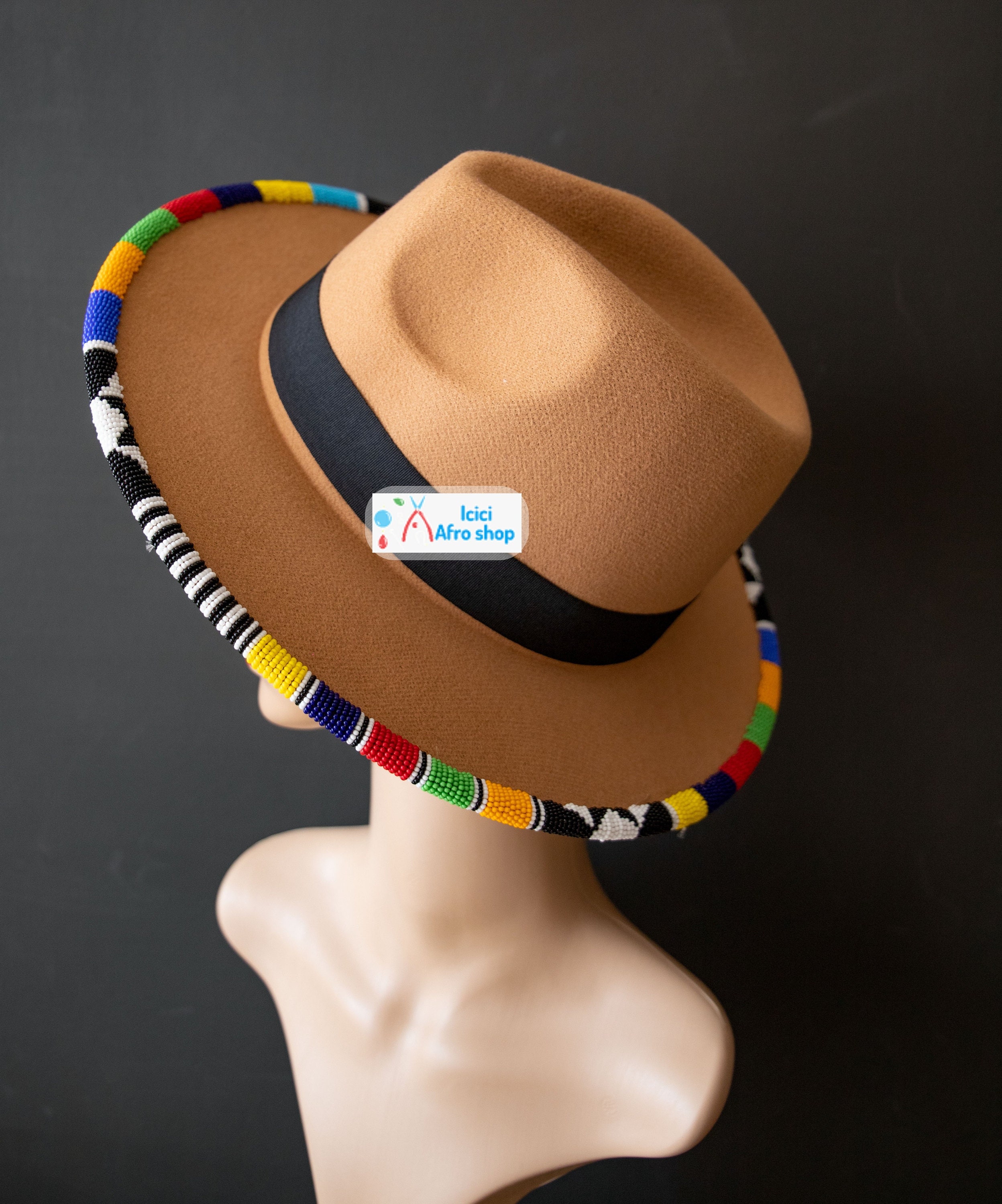 RIM Beaded Fedora Hat fedora Fashion Summer Hats Colorful - Etsy