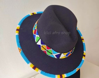 Black Beaded Hats fedora Fashion Summer Hats Colorful - Etsy
