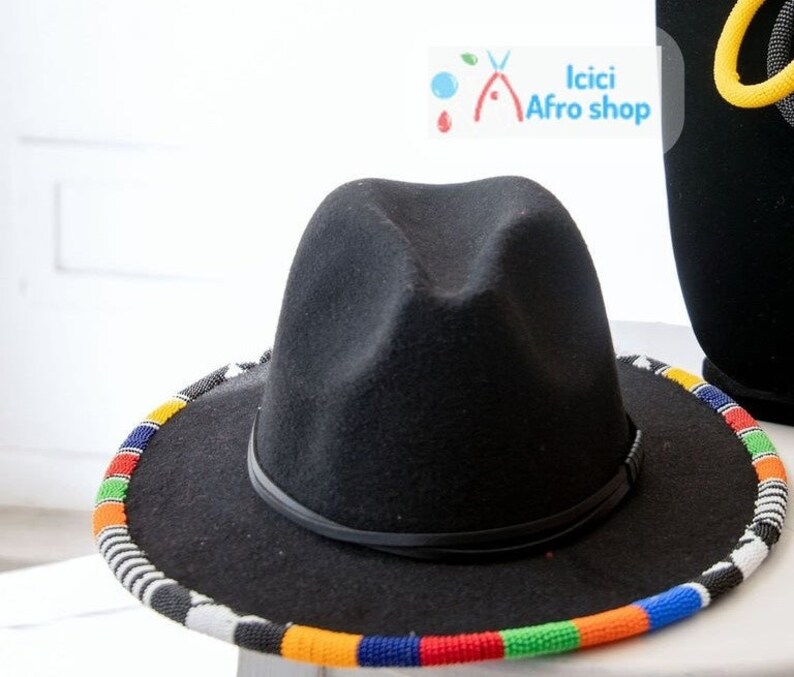 RIM Beaded Fedora Hat fedora Fashion Summer Hats Colorful - Etsy