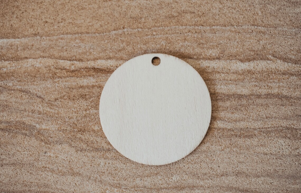 Wooden Circle Logo and Gift Tag Discs | Etsy