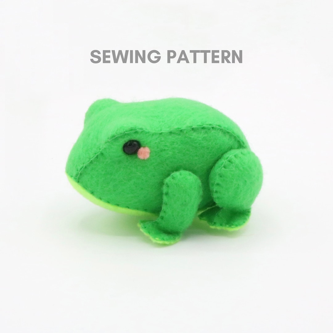 Sewing Pattern for Felt Frog Plush - Etsy