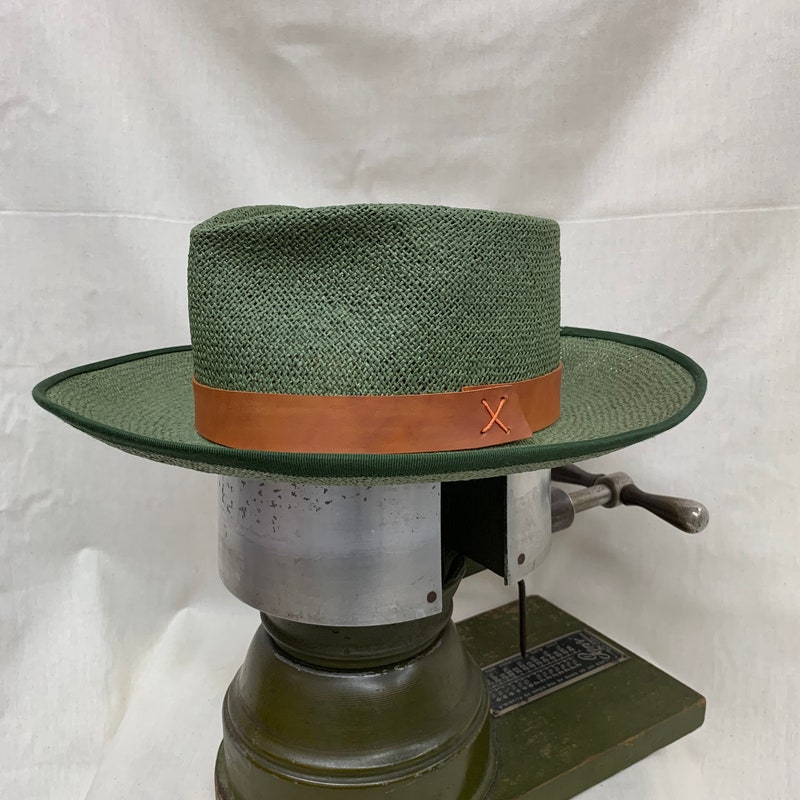 Green Straw Hat - Etsy