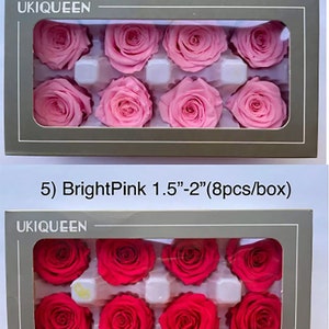 Preserved Red Roses Box, Handmade Natural Roses, Forever Roses - Etsy