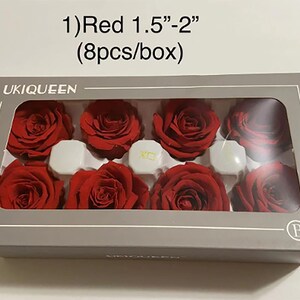 Preserved Red Roses Box, Handmade Natural Roses, Forever Roses - Etsy