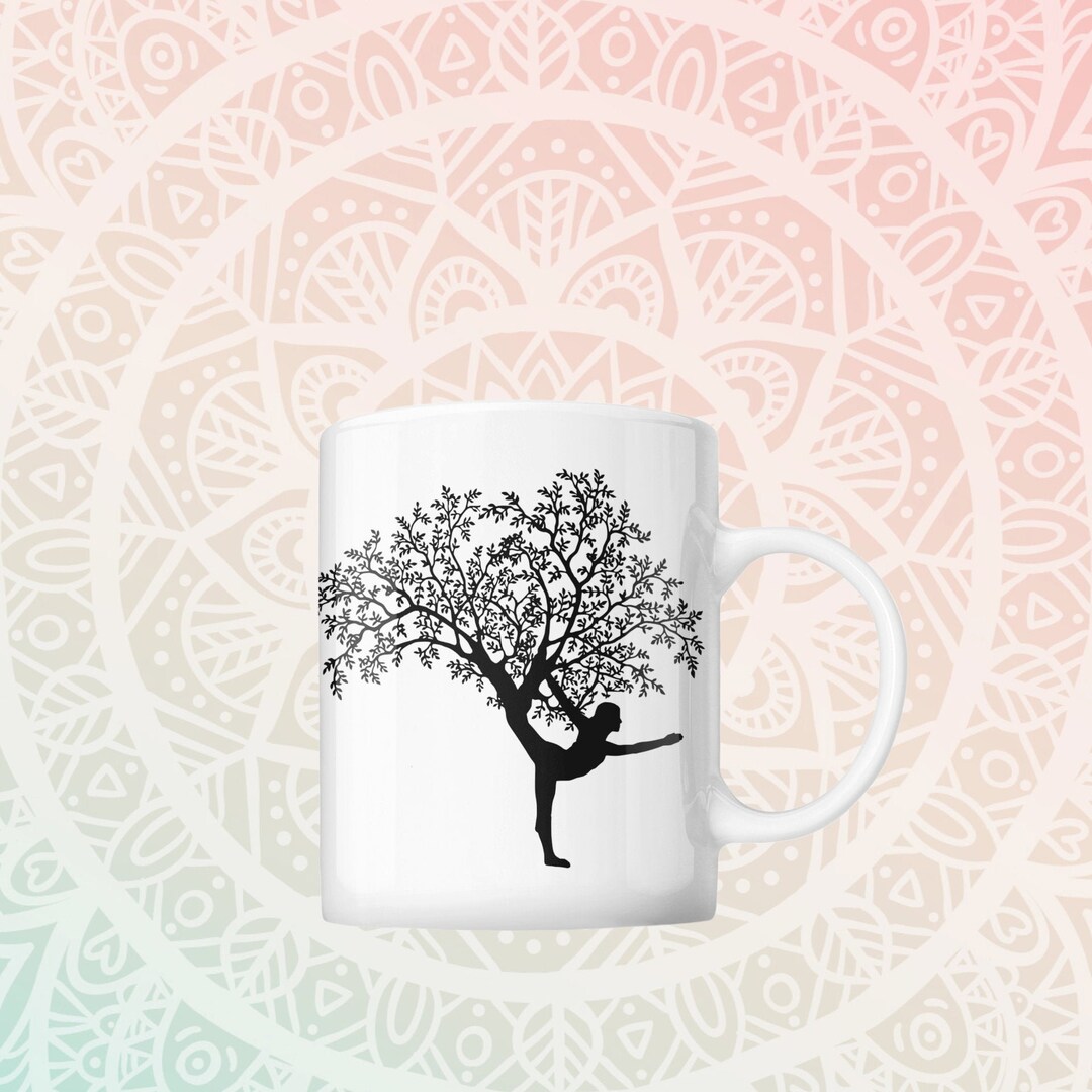 YOGA POSE MUG Yoga Mug Tree Mug Yoga Gift Yoga Coffee Mug - Etsy