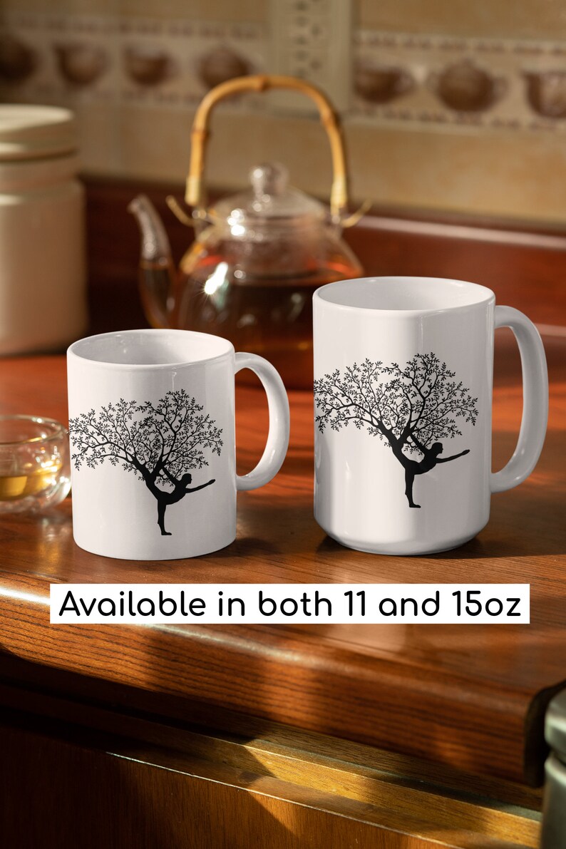 YOGA POSE MUG Yoga Mug Tree Mug Yoga Gift Yoga Coffee Mug - Etsy